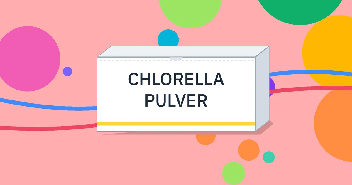 Symbolbild: Packung mit der Aufschrift CHLORELLA PULVER (PZN 01921038) – Verfügbarkeit und Bezug in Apotheken in Frankfurt am Main