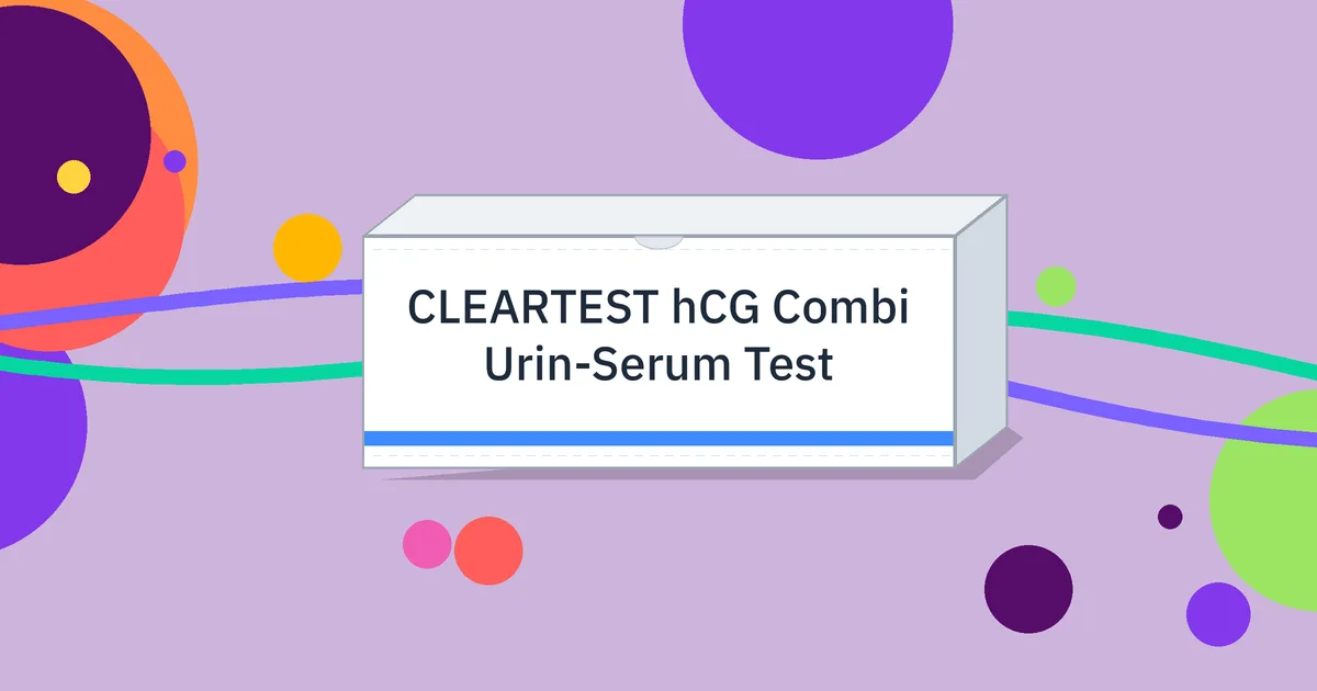 Symbolbild: Packung mit der Aufschrift CLEARTEST hCG Combi Urin-Serum Test (PZN 19517289) – Verfügbarkeit und Bezug in Apotheken in Frankfurt am Main