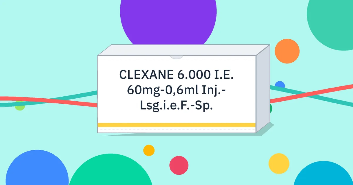 Symbolbild: Packung mit der Aufschrift CLEXANE 6.000 I.E. 60mg-0,6ml Inj.-Lsg.i.e.F.-Sp. (PZN 16486938) – Verfügbarkeit und Bezug in Apotheken in Frankfurt am Main