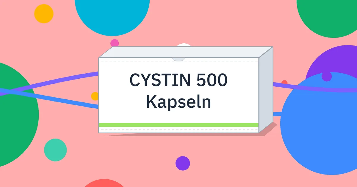 Symbolbild: Packung mit der Aufschrift CYSTIN 500 Kapseln (PZN 08917790) – Verfügbarkeit und Bezug in Apotheken in Frankfurt am Main