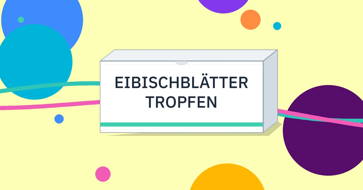 Symbolbild: Packung mit der Aufschrift EIBISCHBLÄTTER TROPFEN (PZN 14127247) – Verfügbarkeit und Bezug in Apotheken in Frankfurt am Main