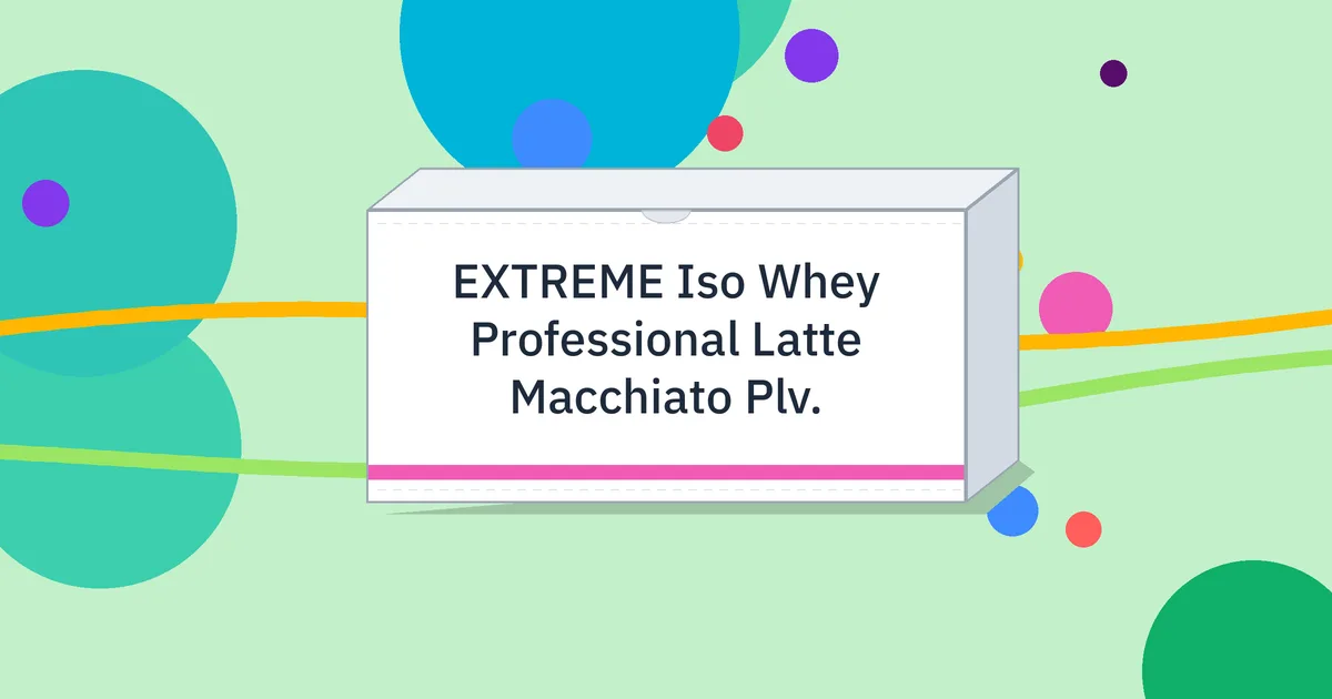 Symbolbild: Packung mit der Aufschrift EXTREME Iso Whey Professional Latte Macchiato Plv. (PZN 10786817) – Verfügbarkeit und Bezug in Apotheken in Frankfurt am Main
