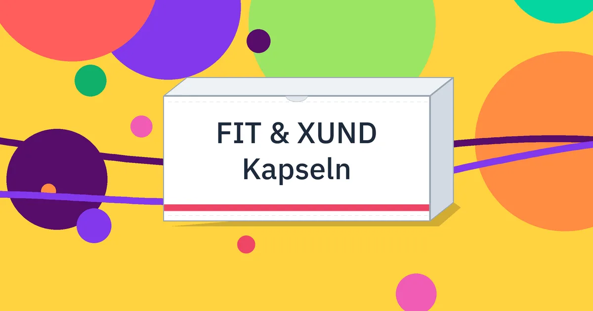 Symbolbild: Packung mit der Aufschrift FIT & XUND Kapseln (PZN 17382431) – Verfügbarkeit und Bezug in Apotheken in Frankfurt am Main