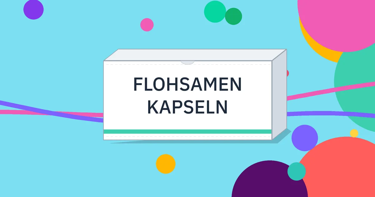 Symbolbild: Packung mit der Aufschrift FLOHSAMEN KAPSELN (PZN 10323945) – Verfügbarkeit und Bezug in Apotheken in Frankfurt am Main