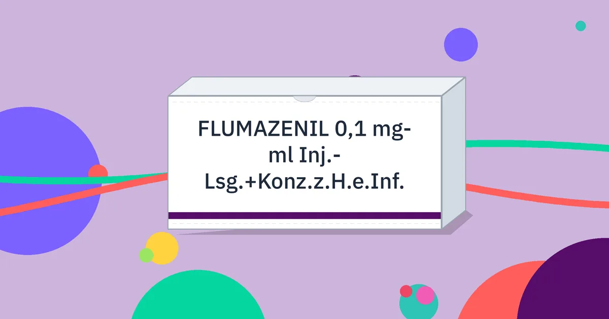 Symbolbild: Packung mit der Aufschrift FLUMAZENIL 0,1 mg-ml Inj.-Lsg.+Konz.z.H.e.Inf. (PZN 03916811) – Verfügbarkeit und Bezug in Apotheken in Frankfurt am Main