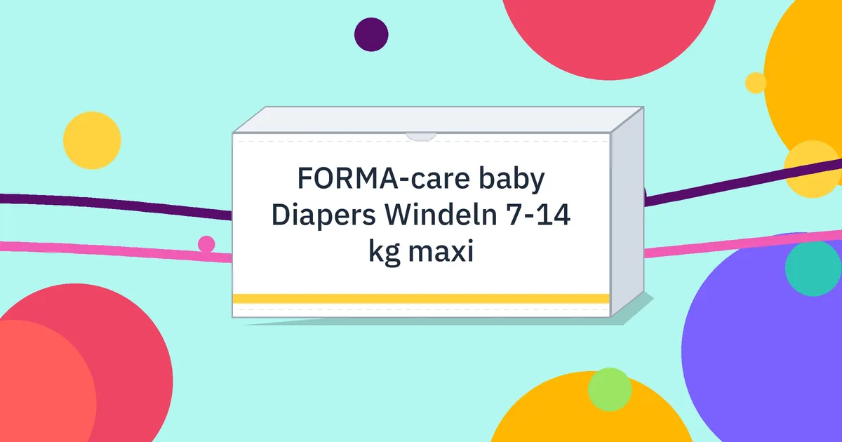Symbolbild: Packung mit der Aufschrift FORMA-care baby Diapers Windeln 7-14 kg maxi (PZN 19385238) – Verfügbarkeit und Bezug in Apotheken in Frankfurt am Main