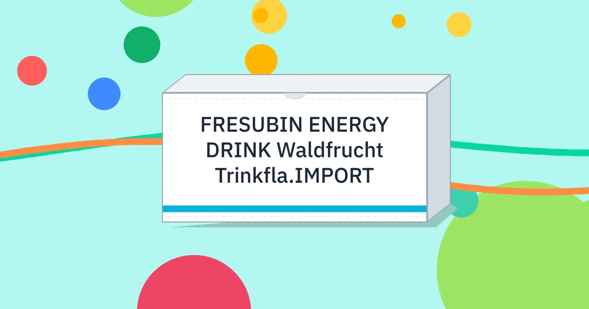 Symbolbild: Packung mit der Aufschrift FRESUBIN ENERGY DRINK Waldfrucht Trinkfla.IMPORT (PZN 19492448) – Verfügbarkeit und Bezug in Apotheken in Frankfurt am Main