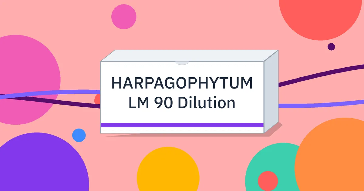 Symbolbild: Packung mit der Aufschrift HARPAGOPHYTUM LM 90 Dilution (PZN 13550972) – Verfügbarkeit und Bezug in Apotheken in Frankfurt am Main