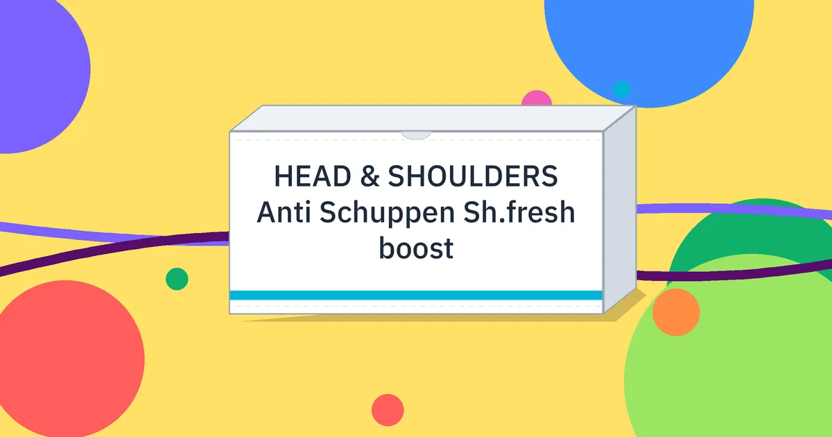 Symbolbild: Packung mit der Aufschrift HEAD & SHOULDERS Anti Schuppen Sh.fresh boost (PZN 07777921) – Verfügbarkeit und Bezug in Apotheken in Frankfurt am Main