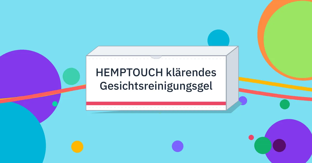 Symbolbild: Packung mit der Aufschrift HEMPTOUCH klärendes Gesichtsreinigungsgel (PZN 17304158) – Verfügbarkeit und Bezug in Apotheken in Frankfurt am Main