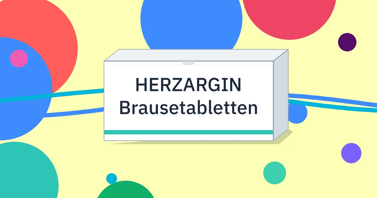 Symbolbild: Packung mit der Aufschrift HERZARGIN Brausetabletten (PZN 02417750) – Verfügbarkeit und Bezug in Apotheken in Frankfurt am Main