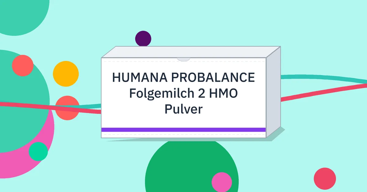 Symbolbild: Packung mit der Aufschrift HUMANA PROBALANCE Folgemilch 2 HMO Pulver (PZN 18302842) – Verfügbarkeit und Bezug in Apotheken in Frankfurt am Main