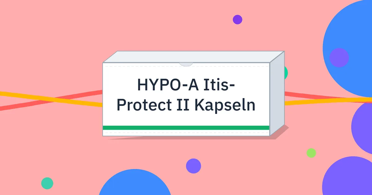 Symbolbild: Packung mit der Aufschrift HYPO-A Itis-Protect II Kapseln (PZN 10127227) – Verfügbarkeit und Bezug in Apotheken in Frankfurt am Main