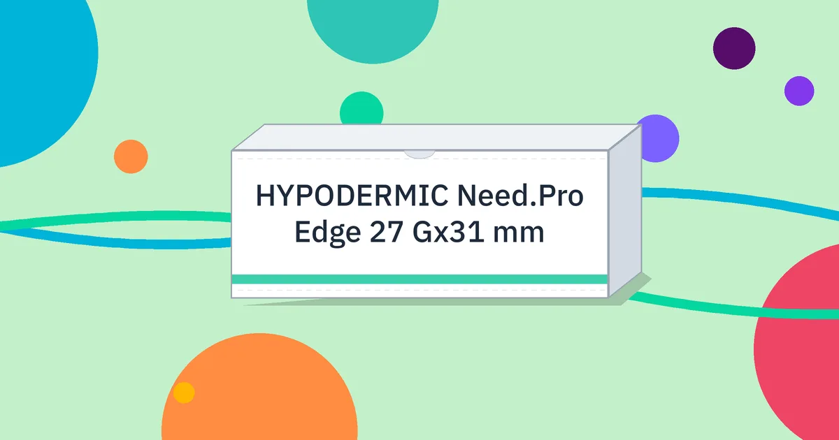Symbolbild: Packung mit der Aufschrift HYPODERMIC Need.Pro Edge 27 Gx31 mm (PZN 09215713) – Verfügbarkeit und Bezug in Apotheken in Frankfurt am Main
