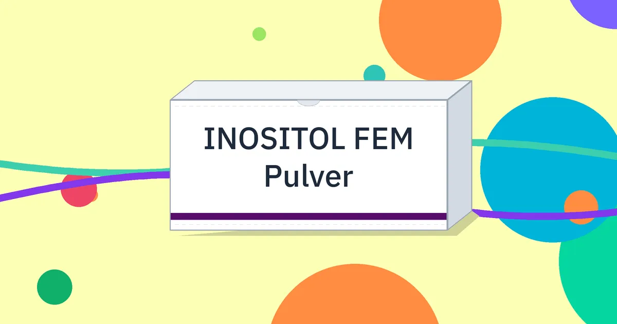Symbolbild: Packung mit der Aufschrift INOSITOL FEM Pulver (PZN 17823183) – Verfügbarkeit und Bezug in Apotheken in Frankfurt am Main