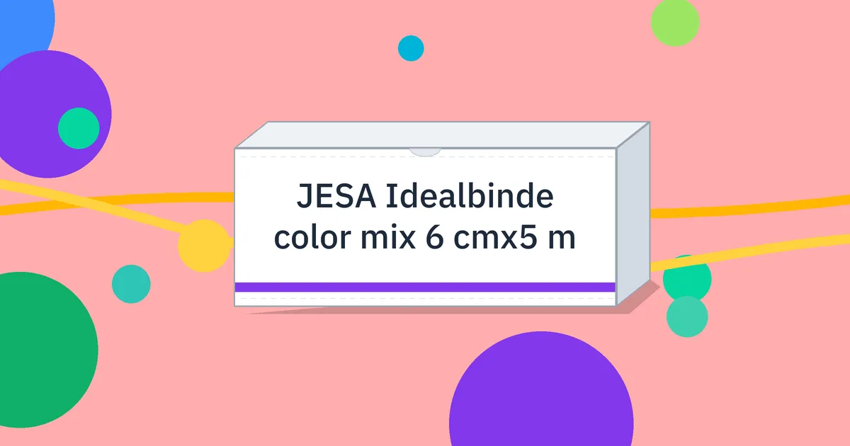 Symbolbild: Packung mit der Aufschrift JESA Idealbinde color mix 6 cmx5 m (PZN 10980784) – Verfügbarkeit und Bezug in Apotheken in Frankfurt am Main