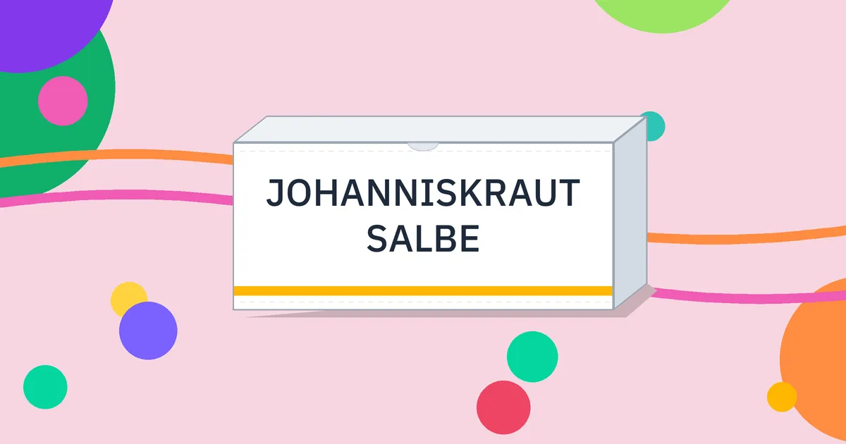 Symbolbild: Packung mit der Aufschrift JOHANNISKRAUT SALBE (PZN 18091629) – Verfügbarkeit und Bezug in Apotheken in Frankfurt am Main