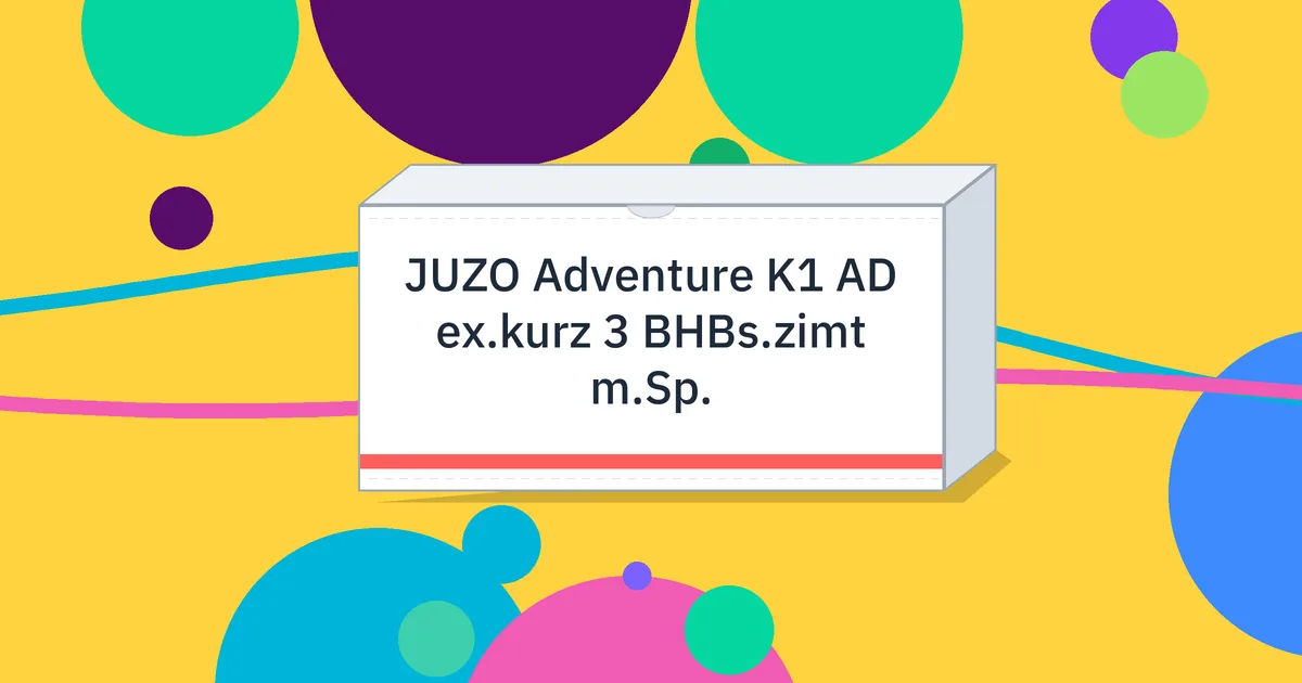 Symbolbild: Packung mit der Aufschrift JUZO Adventure K1 AD ex.kurz 3 BHBs.zimt m.Sp. (PZN 16493855) – Verfügbarkeit und Bezug in Apotheken in Frankfurt am Main
