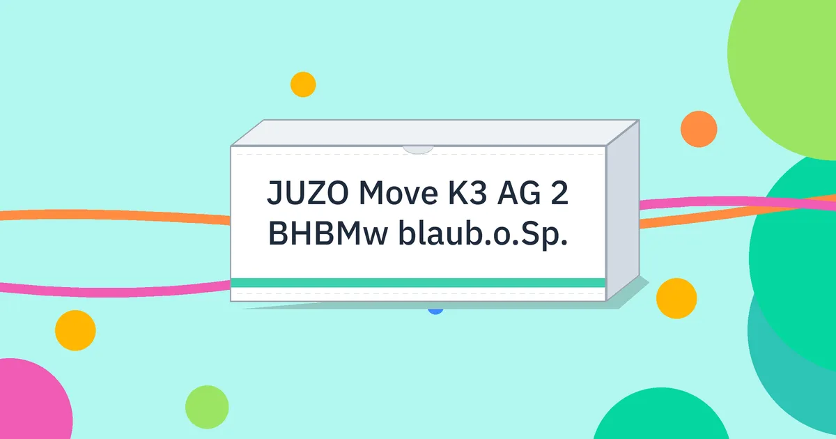 Symbolbild: Packung mit der Aufschrift JUZO Move K3 AG 2 BHBMw blaub.o.Sp. (PZN 18590060) – Verfügbarkeit und Bezug in Apotheken in Frankfurt am Main