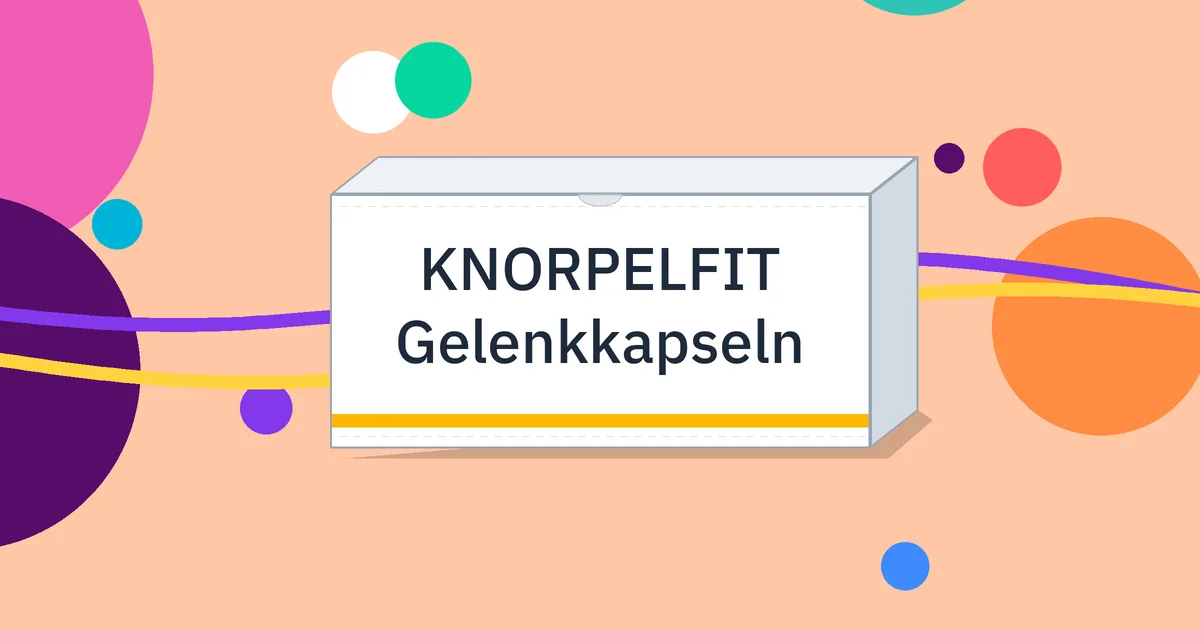 Symbolbild: Packung mit der Aufschrift KNORPELFIT Gelenkkapseln (PZN 13569919) – Verfügbarkeit und Bezug in Apotheken in Frankfurt am Main