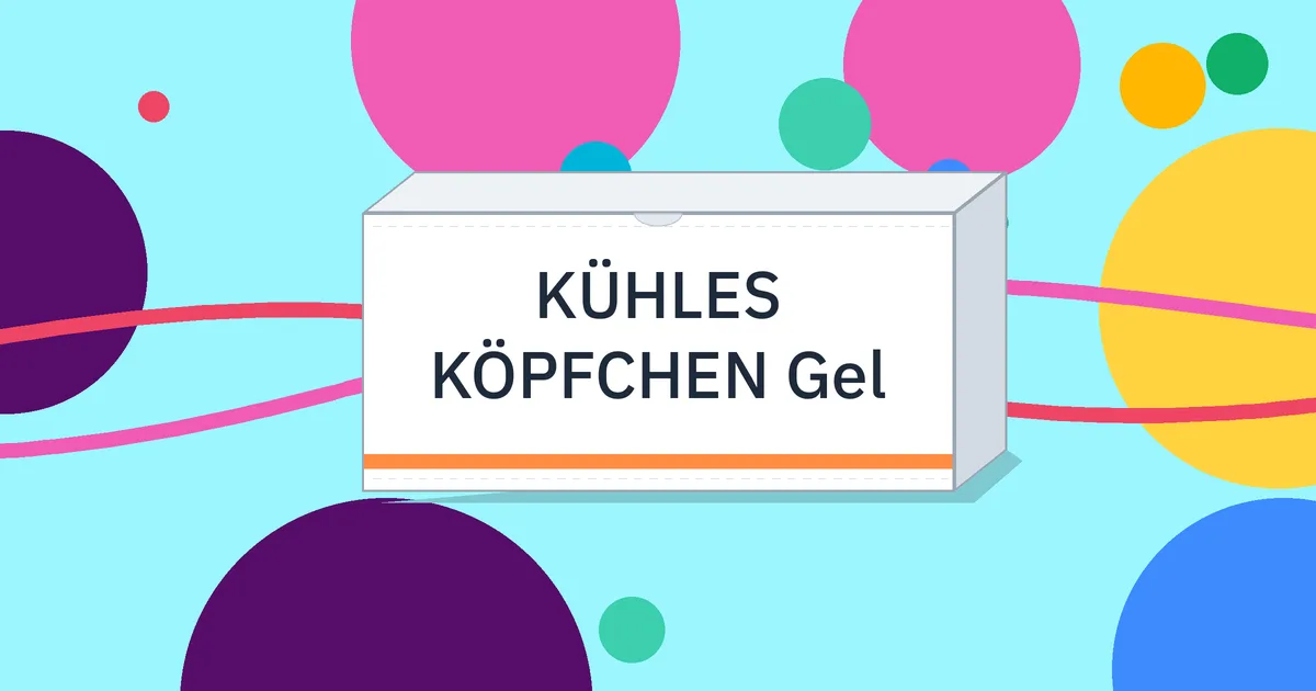 Symbolbild: Packung mit der Aufschrift KÜHLES KÖPFCHEN Gel (PZN 18317476) – Verfügbarkeit und Bezug in Apotheken in Frankfurt am Main