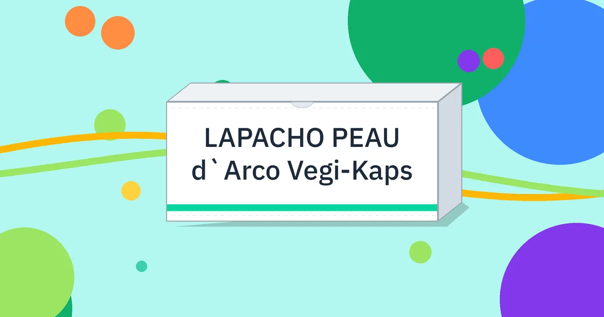 Symbolbild: Packung mit der Aufschrift LAPACHO PEAU d`Arco Vegi-Kaps (PZN 00471751) – Verfügbarkeit und Bezug in Apotheken in Frankfurt am Main