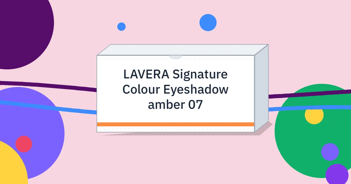 Symbolbild: Packung mit der Aufschrift LAVERA Signature Colour Eyeshadow amber 07 (PZN 17828430) – Verfügbarkeit und Bezug in Apotheken in Frankfurt am Main