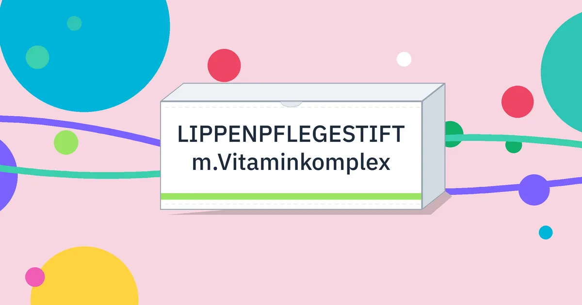 Symbolbild: Packung mit der Aufschrift LIPPENPFLEGESTIFT m.Vitaminkomplex (PZN 05992880) – Verfügbarkeit und Bezug in Apotheken in Frankfurt am Main