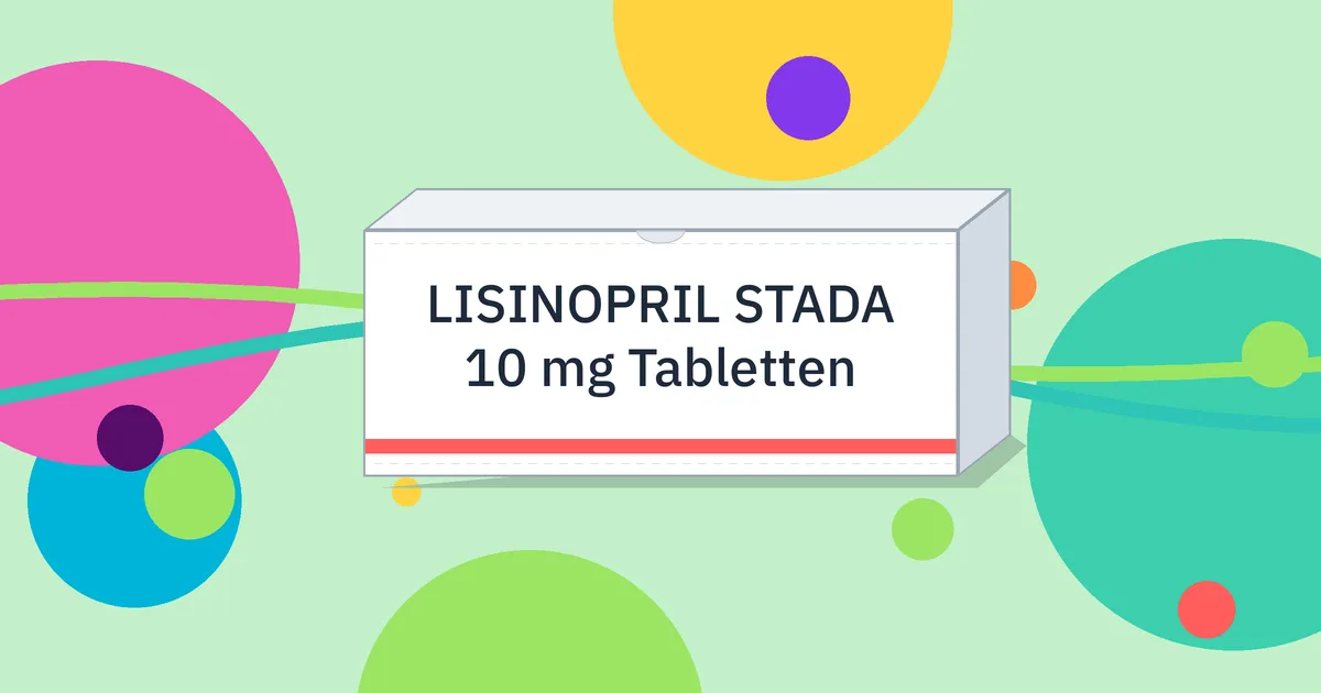 Symbolbild: Packung mit der Aufschrift LISINOPRIL STADA 10 mg Tabletten (PZN 00570430) – Verfügbarkeit und Bezug in Apotheken in Frankfurt am Main