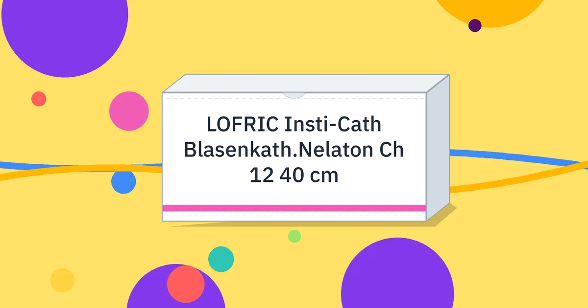 Symbolbild: Packung mit der Aufschrift LOFRIC Insti-Cath Blasenkath.Nelaton Ch 12 40 cm (PZN 19484762) – Verfügbarkeit und Bezug in Apotheken in Frankfurt am Main