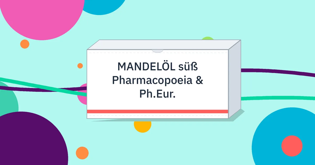 Symbolbild: Packung mit der Aufschrift MANDELÖL süß Pharmacopoeia & Ph.Eur. (PZN 08810023) – Verfügbarkeit und Bezug in Apotheken in Frankfurt am Main