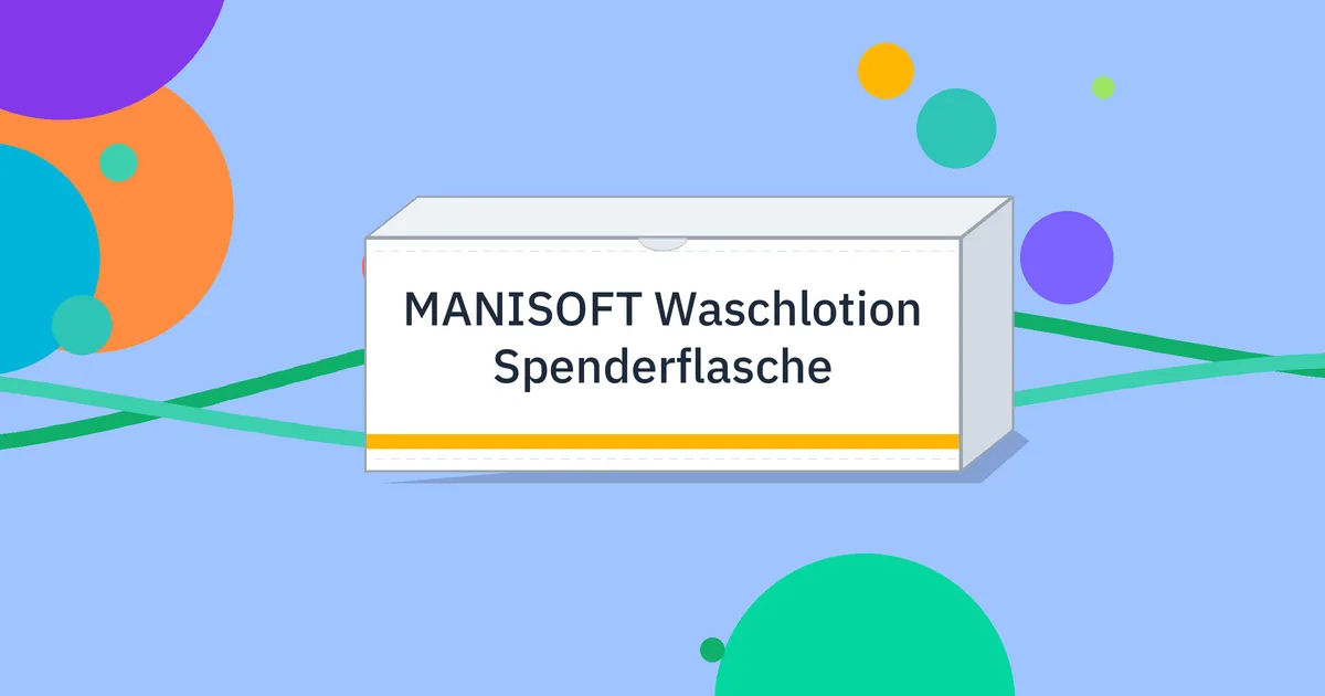 Symbolbild: Packung mit der Aufschrift MANISOFT Waschlotion Spenderflasche (PZN 03515839) – Verfügbarkeit und Bezug in Apotheken in Frankfurt am Main