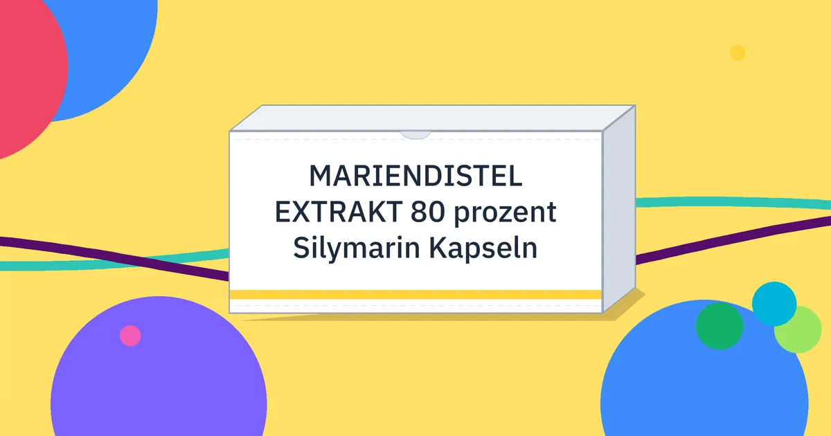 Symbolbild: Packung mit der Aufschrift MARIENDISTEL EXTRAKT 80 prozent Silymarin Kapseln (PZN 12376153) – Verfügbarkeit und Bezug in Apotheken in Frankfurt am Main