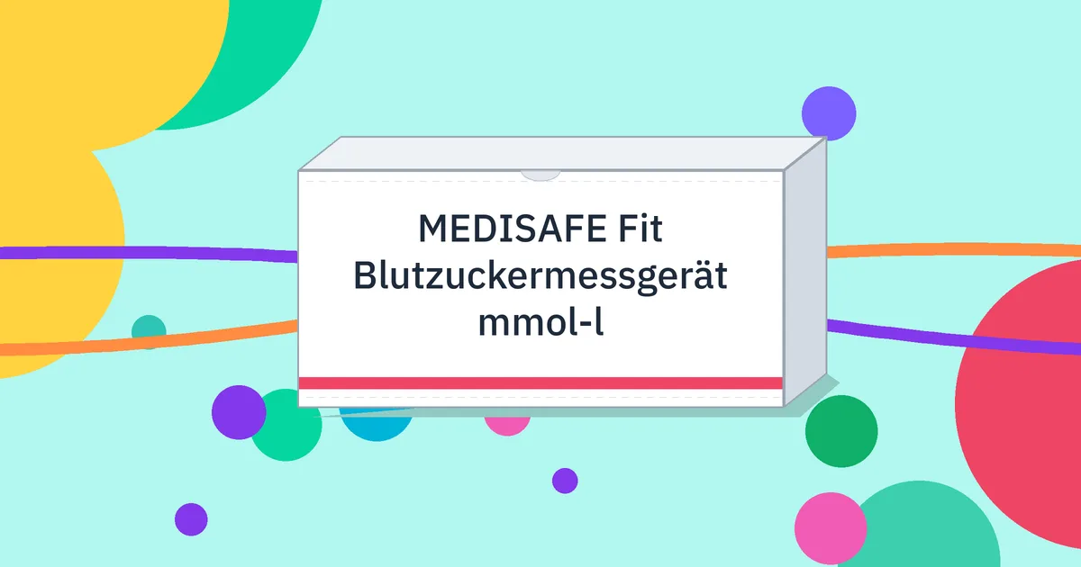 Symbolbild: Packung mit der Aufschrift MEDISAFE Fit Blutzuckermessgerät mmol-l (PZN 12449633) – Verfügbarkeit und Bezug in Apotheken in Frankfurt am Main