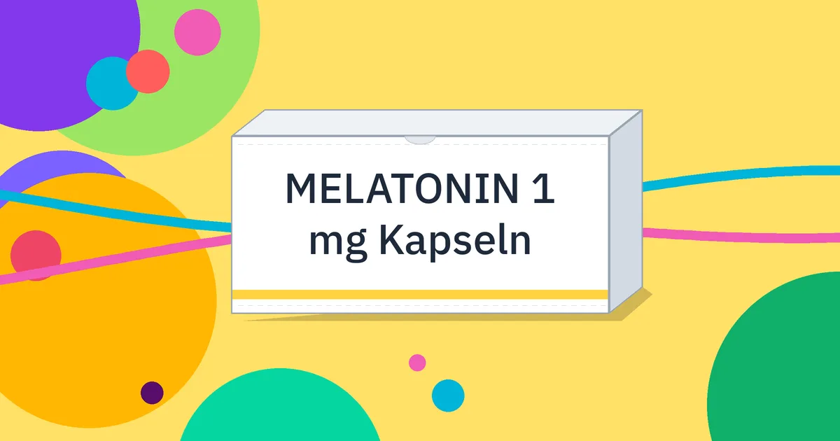 Symbolbild: Packung mit der Aufschrift MELATONIN 1 mg Kapseln (PZN 19740260) – Verfügbarkeit und Bezug in Apotheken in Frankfurt am Main