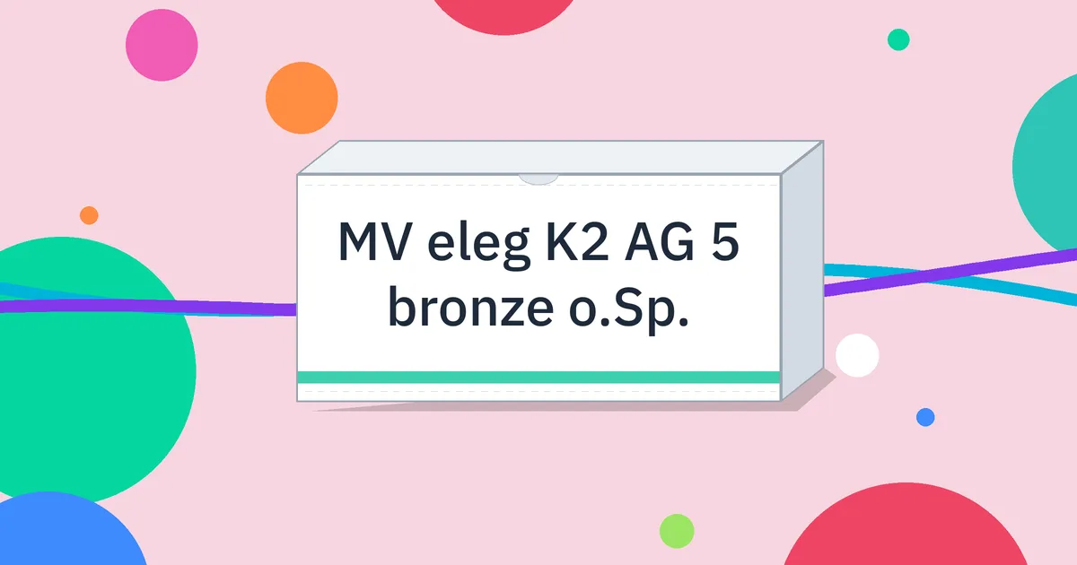 Symbolbild: Packung mit der Aufschrift MV eleg K2 AG 5 bronze o.Sp. (PZN 14719574) – Verfügbarkeit und Bezug in Apotheken in Frankfurt am Main