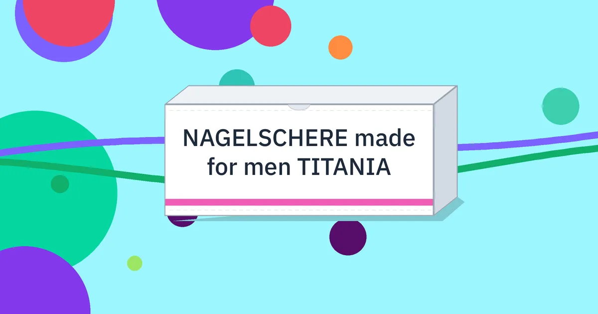 Symbolbild: Packung mit der Aufschrift NAGELSCHERE made for men TITANIA (PZN 06137817) – Verfügbarkeit und Bezug in Apotheken in Frankfurt am Main