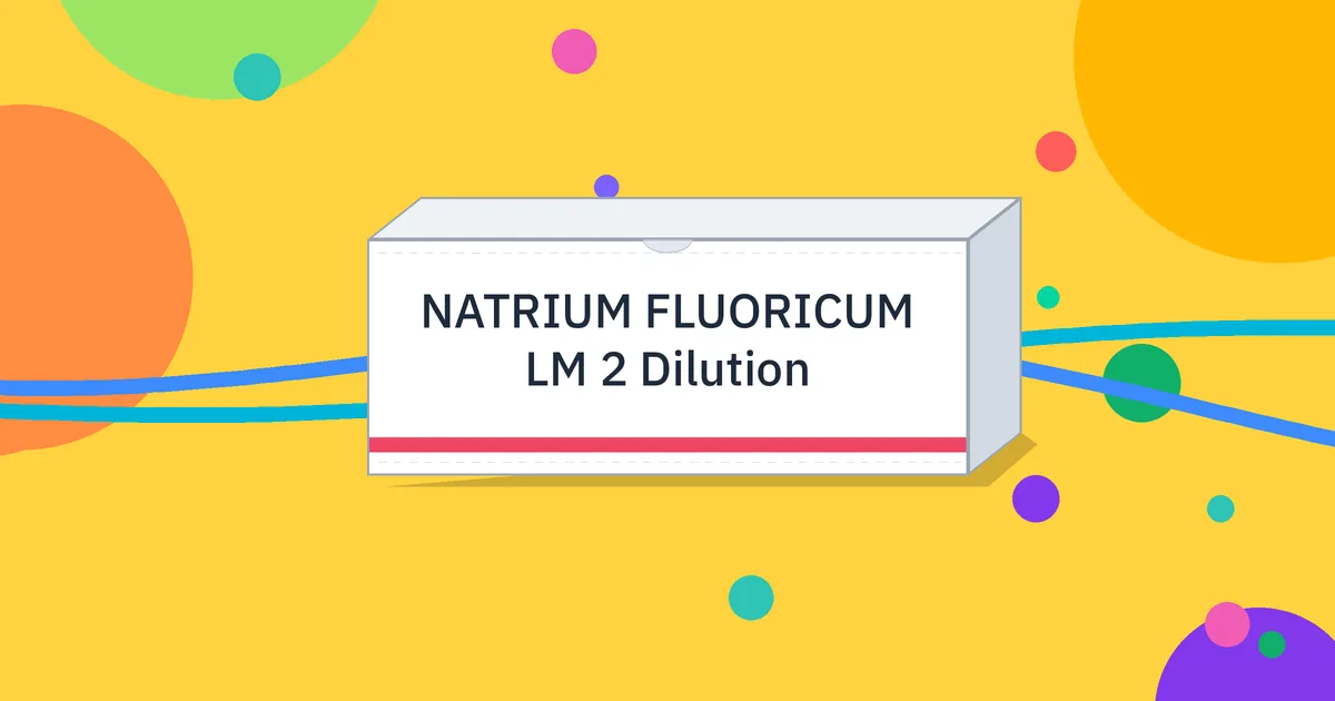Symbolbild: Packung mit der Aufschrift NATRIUM FLUORICUM LM 2 Dilution (PZN 12962359) – Verfügbarkeit und Bezug in Apotheken in Frankfurt am Main