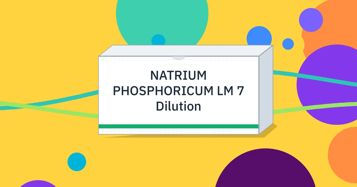 Symbolbild: Packung mit der Aufschrift NATRIUM PHOSPHORICUM LM 7 Dilution (PZN 12966021) – Verfügbarkeit und Bezug in Apotheken in Frankfurt am Main