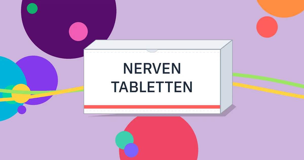 Symbolbild: Packung mit der Aufschrift NERVEN TABLETTEN (PZN 19412403) – Verfügbarkeit und Bezug in Apotheken in Frankfurt am Main