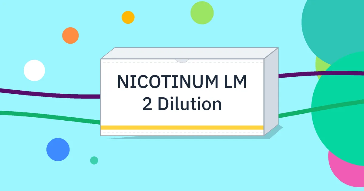 Symbolbild: Packung mit der Aufschrift NICOTINUM LM 2 Dilution (PZN 12968971) – Verfügbarkeit und Bezug in Apotheken in Frankfurt am Main