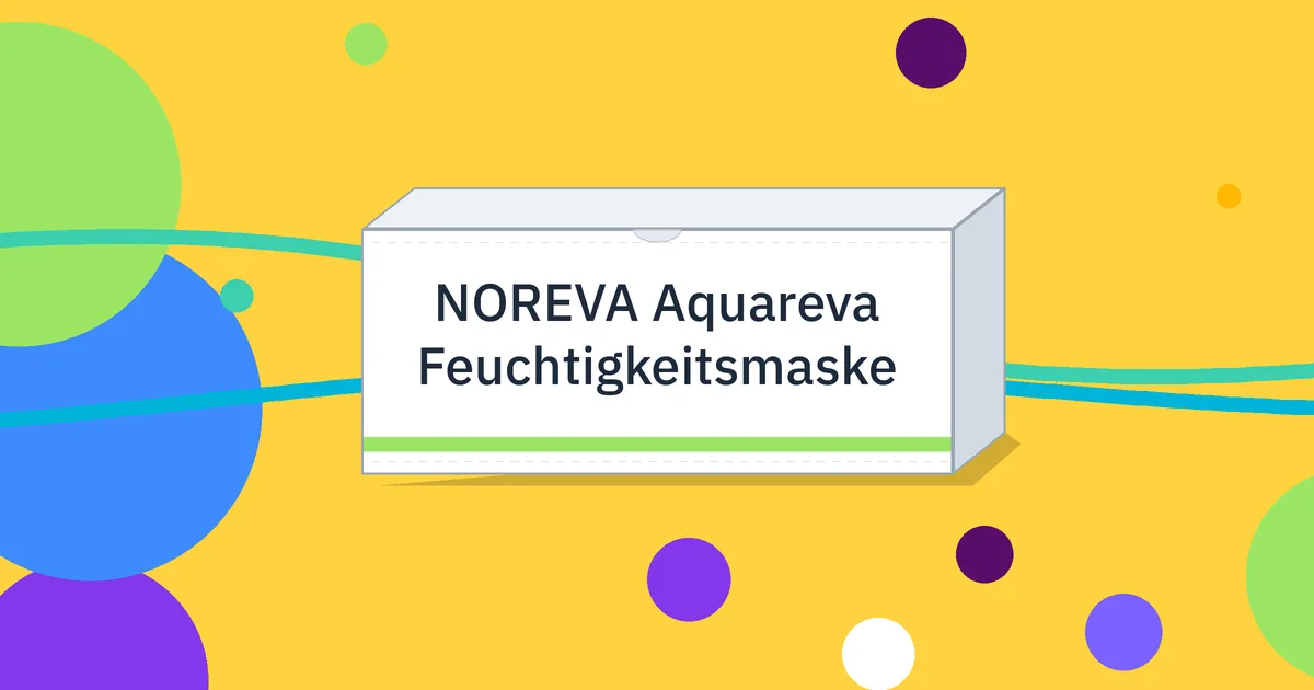 Symbolbild: Packung mit der Aufschrift NOREVA Aquareva Feuchtigkeitsmaske (PZN 04712453) – Verfügbarkeit und Bezug in Apotheken in Frankfurt am Main