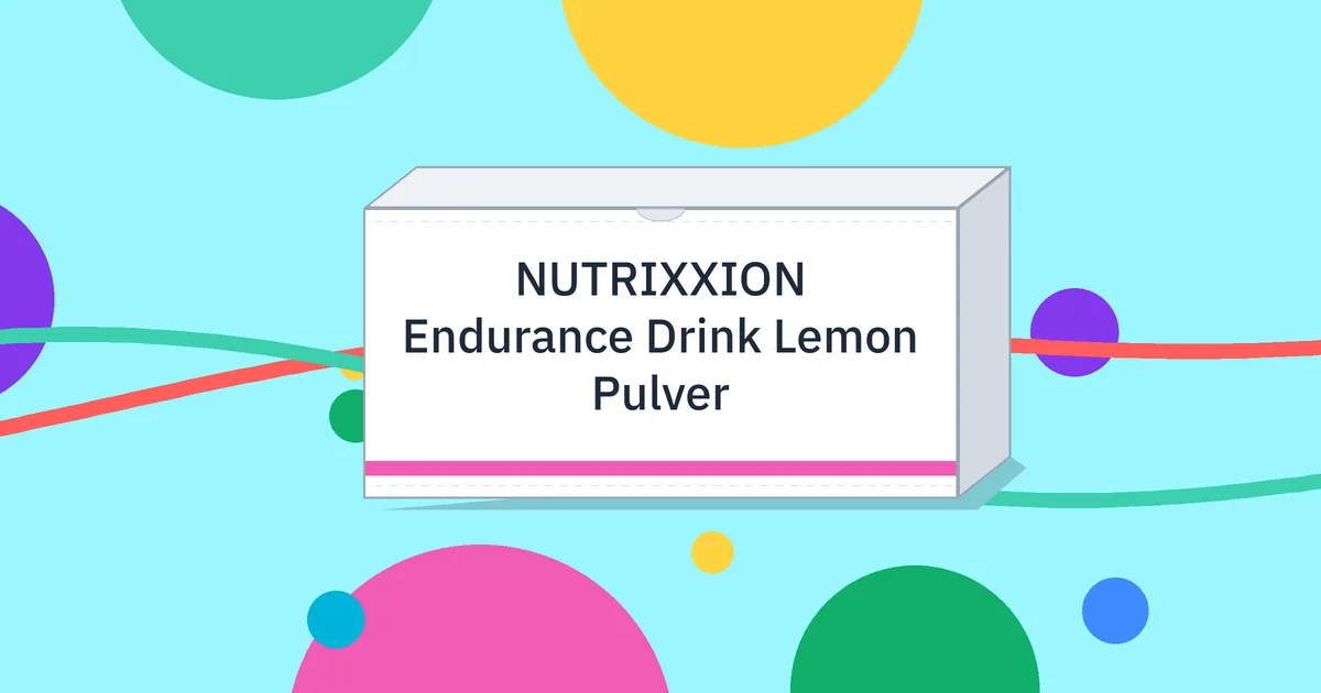 Symbolbild: Packung mit der Aufschrift NUTRIXXION Endurance Drink Lemon Pulver (PZN 14213082) – Verfügbarkeit und Bezug in Apotheken in Frankfurt am Main