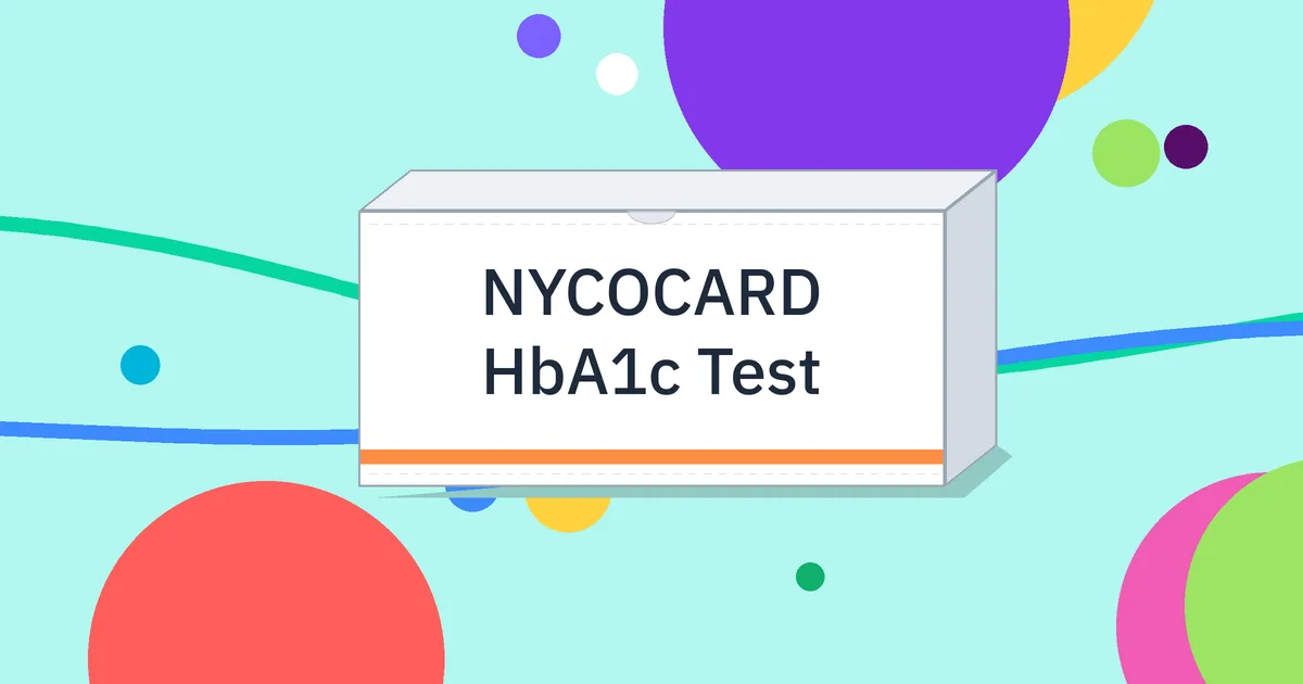 Symbolbild: Packung mit der Aufschrift NYCOCARD HbA1c Test (PZN 14201191) – Verfügbarkeit und Bezug in Apotheken in Frankfurt am Main