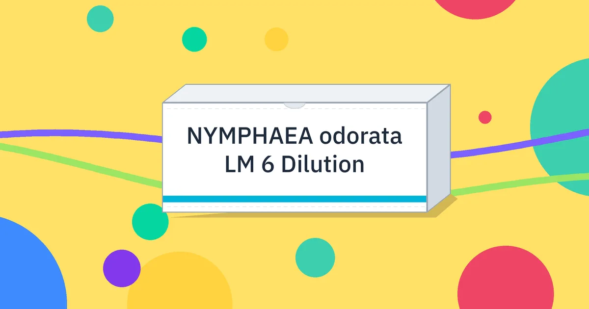Symbolbild: Packung mit der Aufschrift NYMPHAEA odorata LM 6 Dilution (PZN 13621347) – Verfügbarkeit und Bezug in Apotheken in Frankfurt am Main