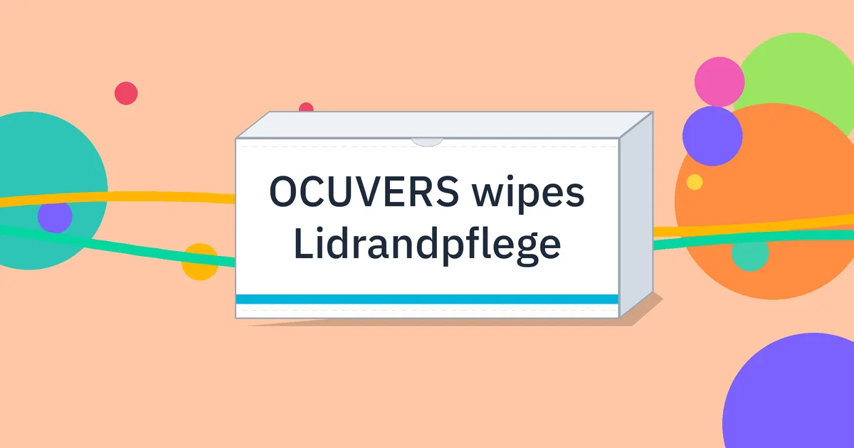 Symbolbild: Packung mit der Aufschrift OCUVERS wipes Lidrandpflege (PZN 13836289) – Verfügbarkeit und Bezug in Apotheken in Frankfurt am Main