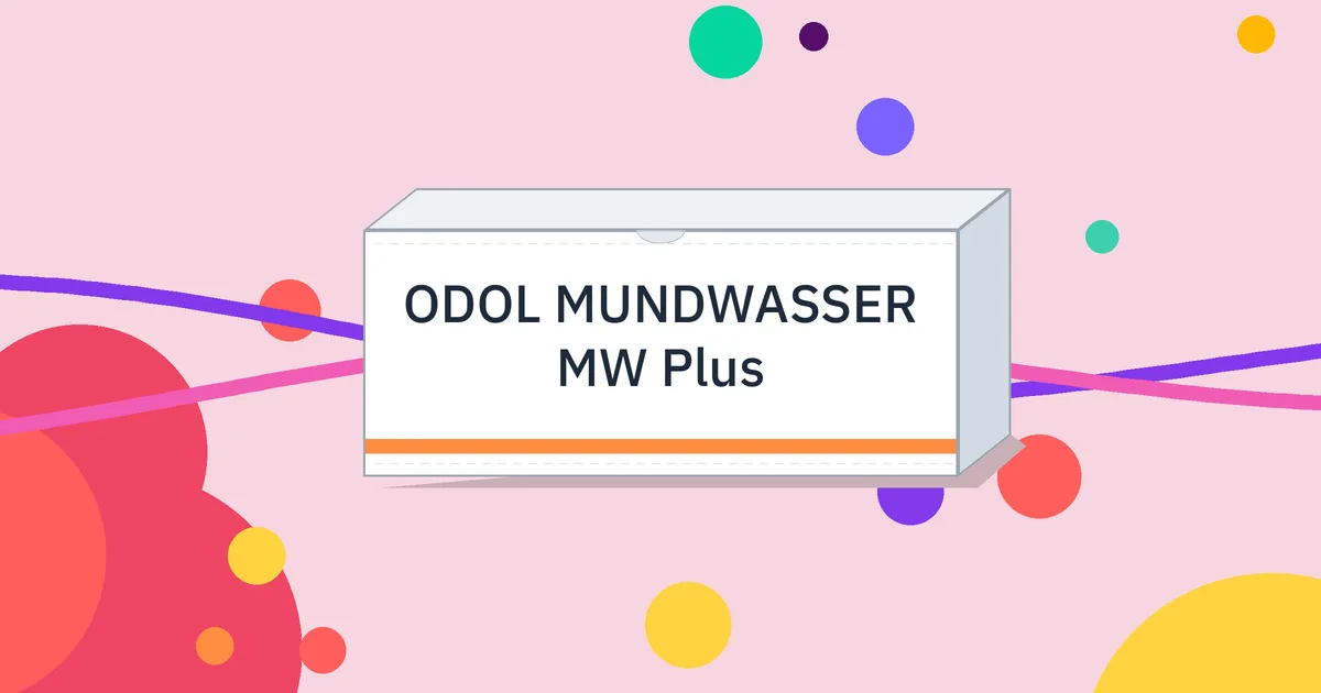 Symbolbild: Packung mit der Aufschrift ODOL MUNDWASSER MW Plus (PZN 09634539) – Verfügbarkeit und Bezug in Apotheken in Frankfurt am Main