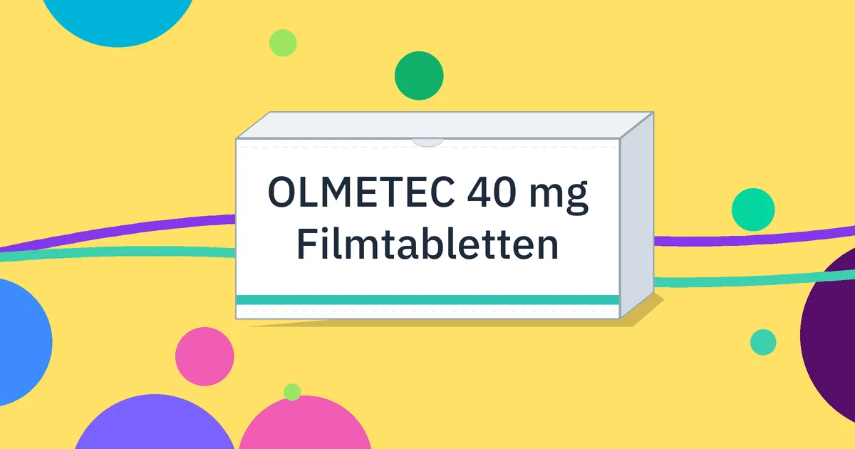 Symbolbild: Packung mit der Aufschrift OLMETEC 40 mg Filmtabletten (PZN 07544269) – Verfügbarkeit und Bezug in Apotheken in Frankfurt am Main