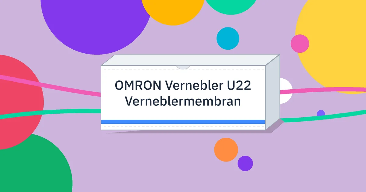 Symbolbild: Packung mit der Aufschrift OMRON Vernebler U22 Verneblermembran (PZN 01004402) – Verfügbarkeit und Bezug in Apotheken in Frankfurt am Main