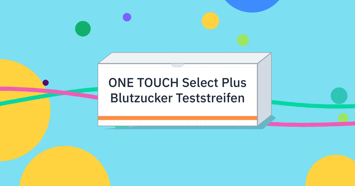 Symbolbild: Packung mit der Aufschrift ONE TOUCH Select Plus Blutzucker Teststreifen (PZN 11277650) – Verfügbarkeit und Bezug in Apotheken in Frankfurt am Main